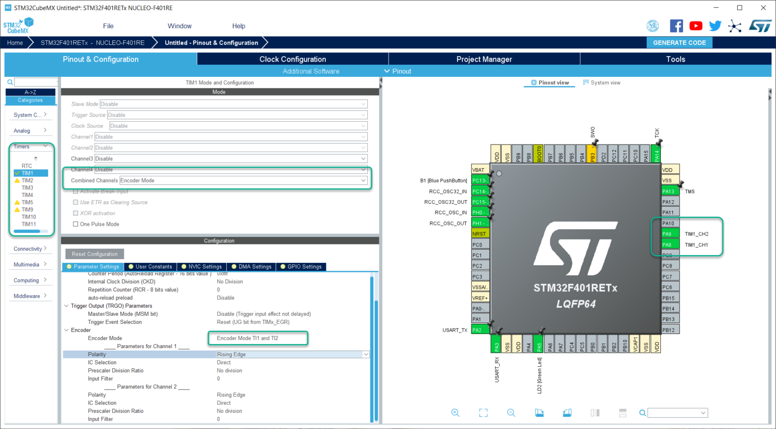 ESP32: Reading Incremental Encoder with Pulse Counter(PCNT) – Maker Asia